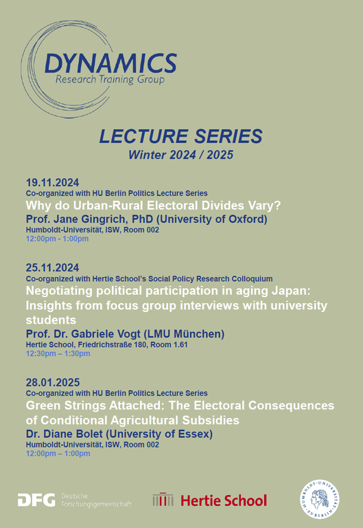 DYNAMICS Lecture Series Winter 2024 / 2025 — DYNAMICS